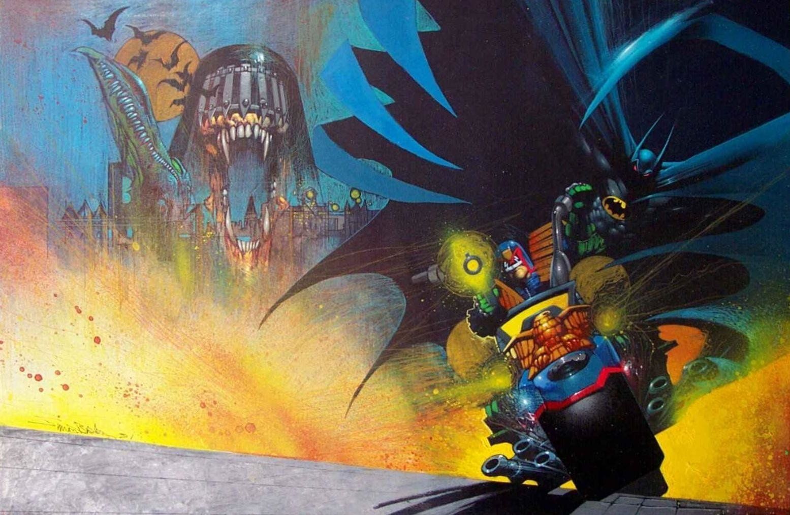 Batman y el Juez Dredd podrían volver a encontrarse - Las cosas que nos ...