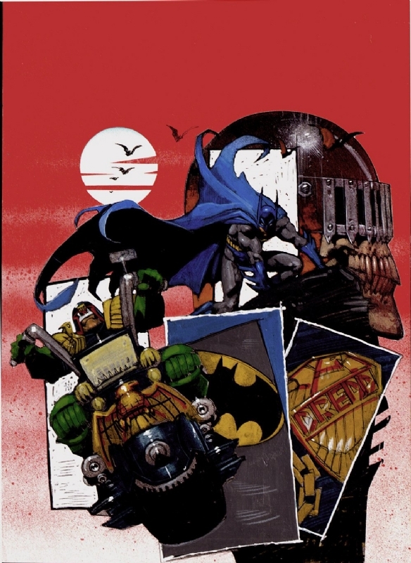 Batman y el Juez Dredd podrían volver a encontrarse - Las cosas que nos ...